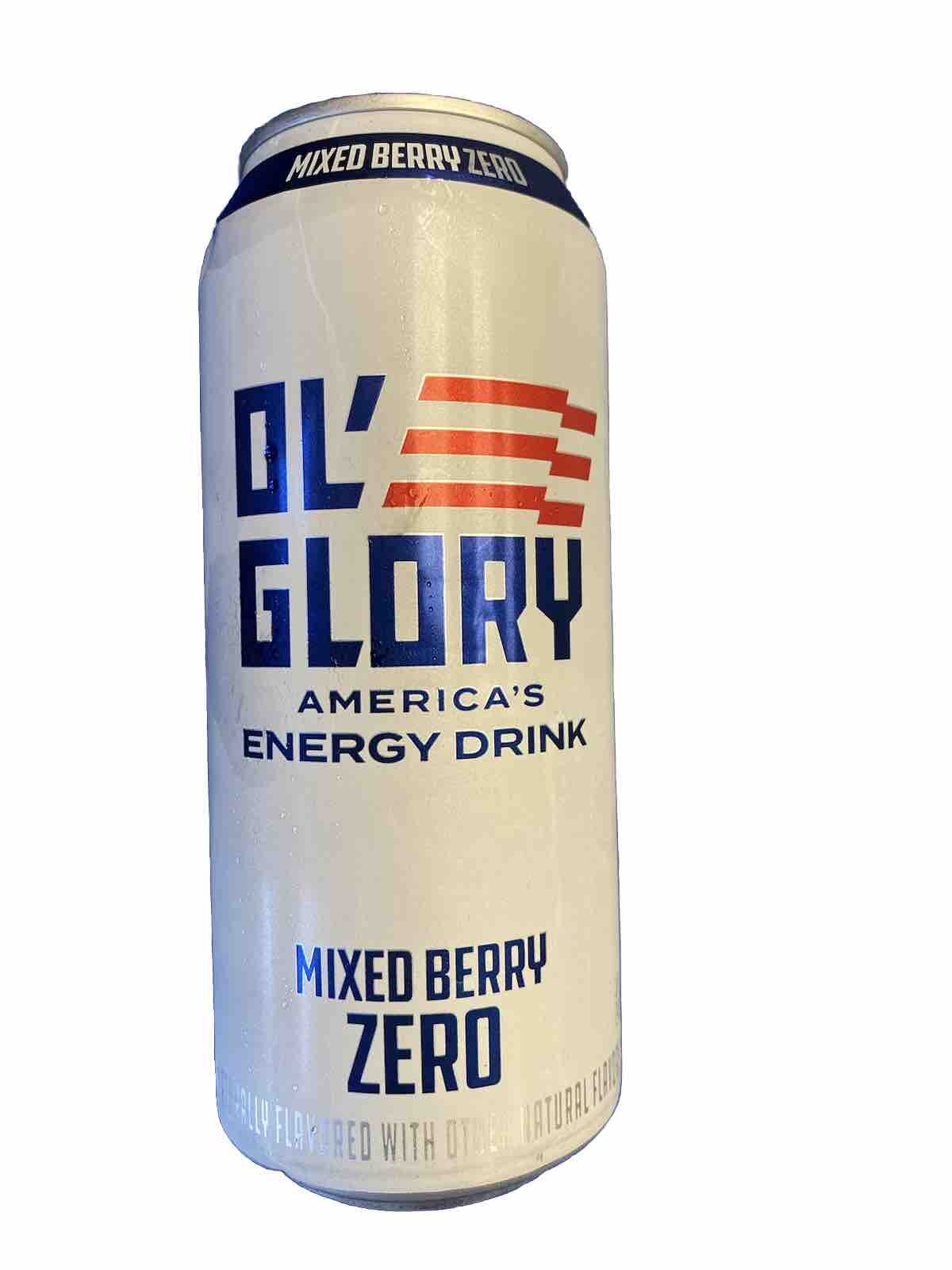 OL’GLORY ZERO SUGAR MIXED BERRY Energy Drink/16 Fl Oz. NEW EDITION ( 1 ...