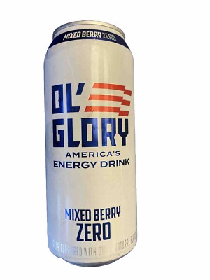 OL’GLORY ZERO SUGAR MIXED BERRY Energy Drink/16 Fl Oz. NEW EDITION ( 1 ...