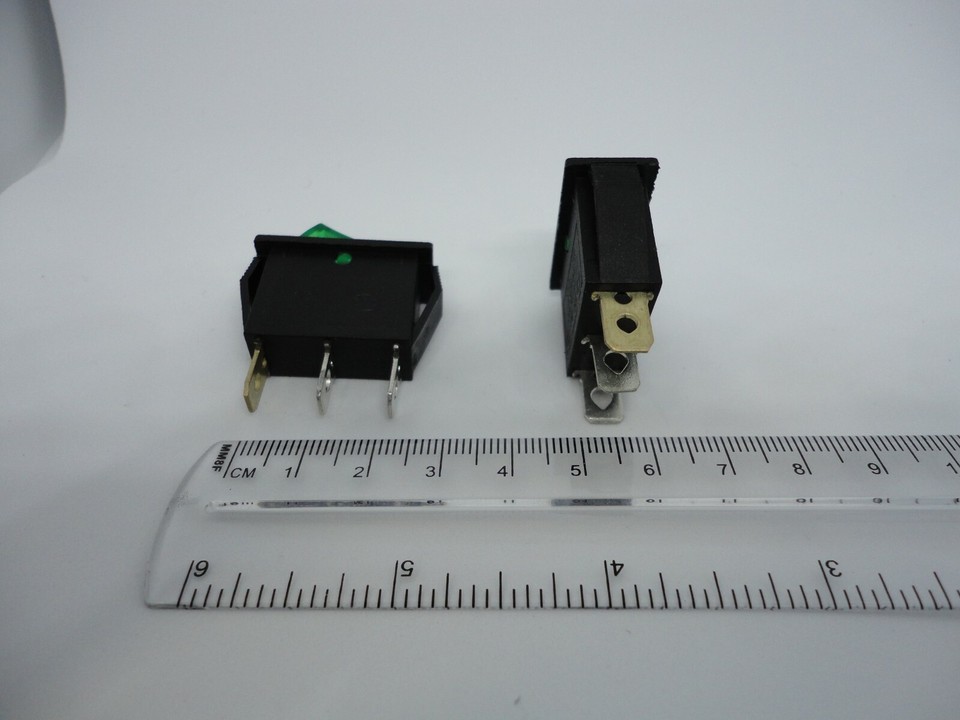 2Pc Pack KCD3 T125 15A 250V 20A 125V AC CB Power Button Rocker Switch 3 ...