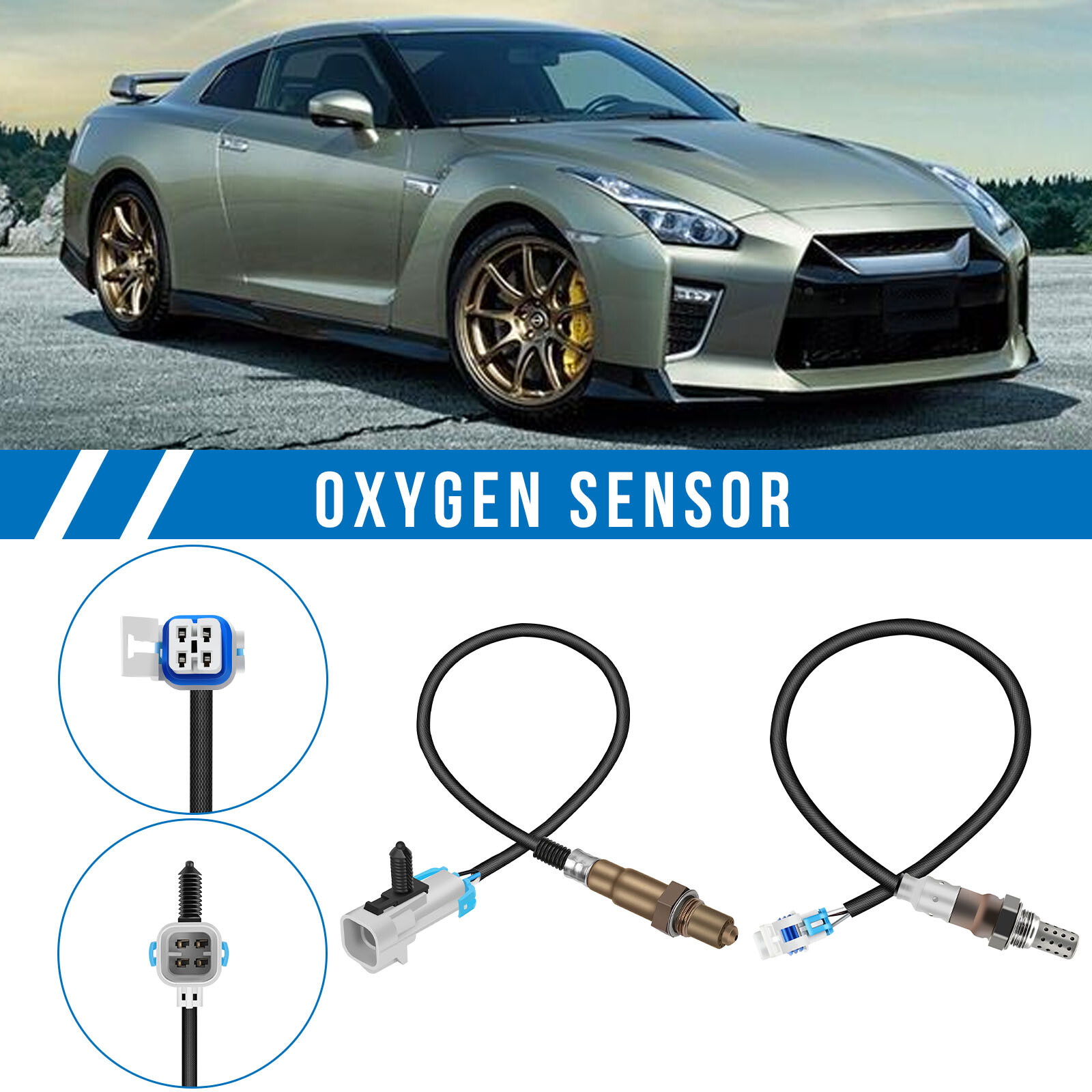 2pcs Front+Rear Oxygen Sensor O2 For 2005-2009 Chevrolet Equinox ...