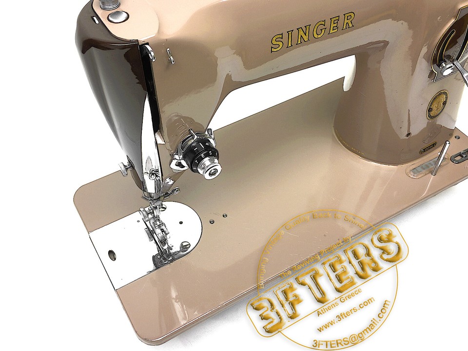 Vintage SINGER 201 201k Heavy Duty Sewing Machine Serviced & Restored ...
