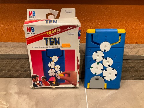 VTG 80s Milton Bradley 10 Giochi Travel Game 1990 MB Rare game Downfall ...