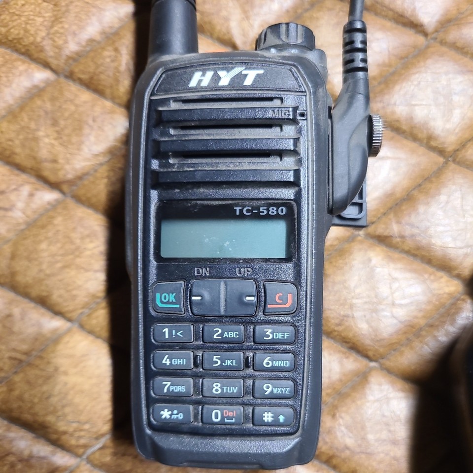 HYT TC-580 Black Handheld 136-174 MHz Two Way Radio with mic | eBay