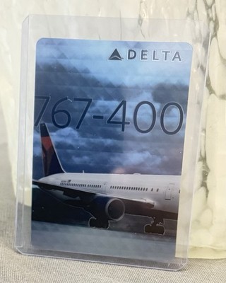 Delta Pilot Trading Card In Hard Plastic Holder Boeing 767-400ER HTF | eBay