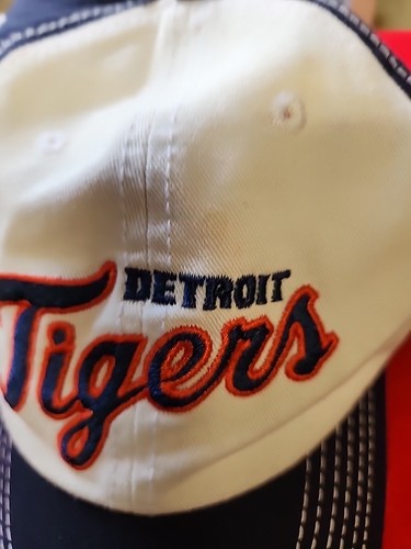 Detroit Tigers hat adjustable strap Labatt blue light h14 | eBay