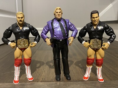 WWF WWE JAKKS CLASSIC SUPERSTARS BRAIN BUSTERS 3-PACK HEENAN BLANCHARD ...