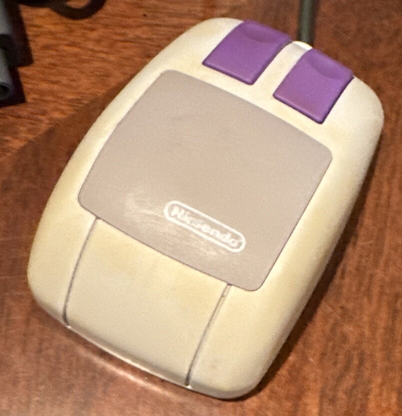 Super Nintendo SNES Original Mouse ! for MARIO PAINT TESTED Working ...