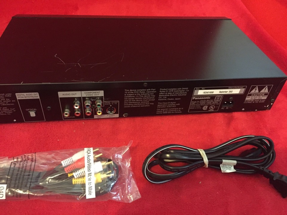 Panasonic DVD-RV32 DVD CD Player, works perfectly 72874307608| eBay