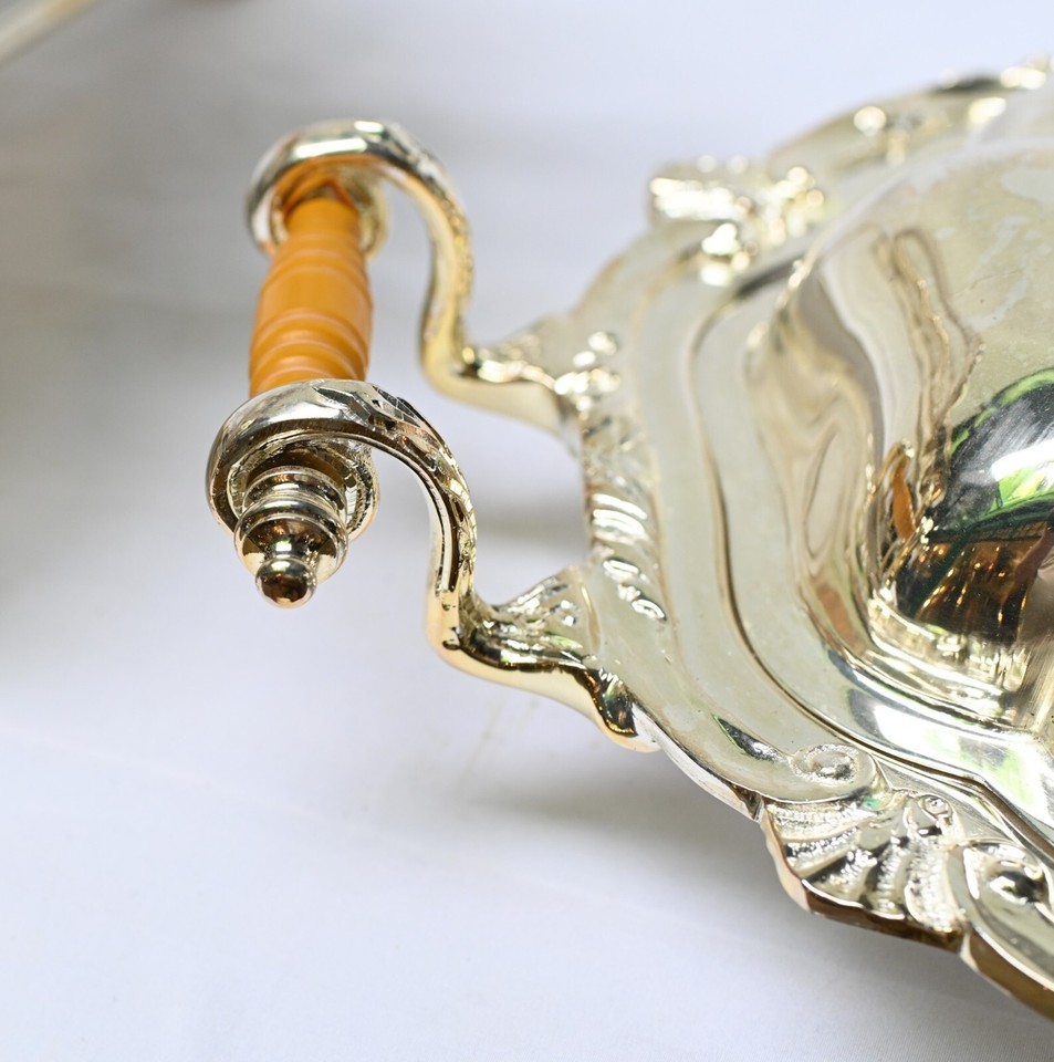 Silver Plate Food Warmer Double Tureen Service Sheffield | eBay UK