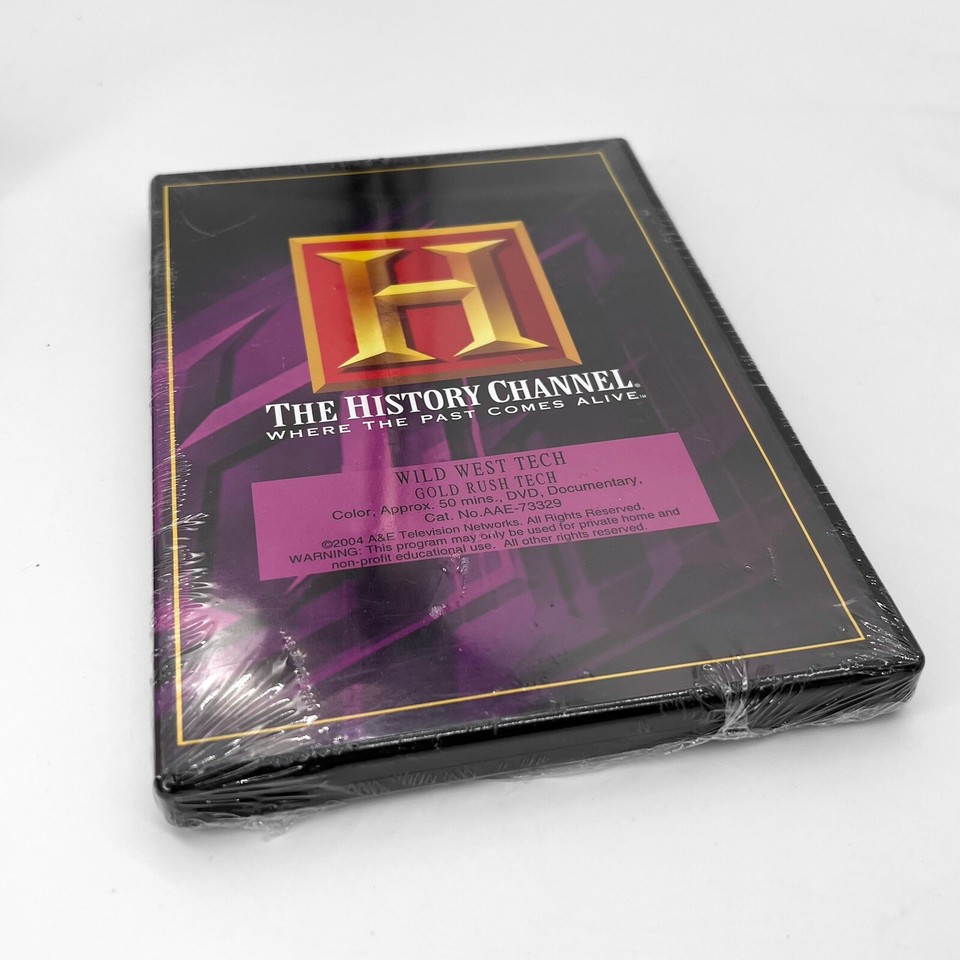 New | History Channel Wild West Tech: Gold Rush Mining Miners DVD ...