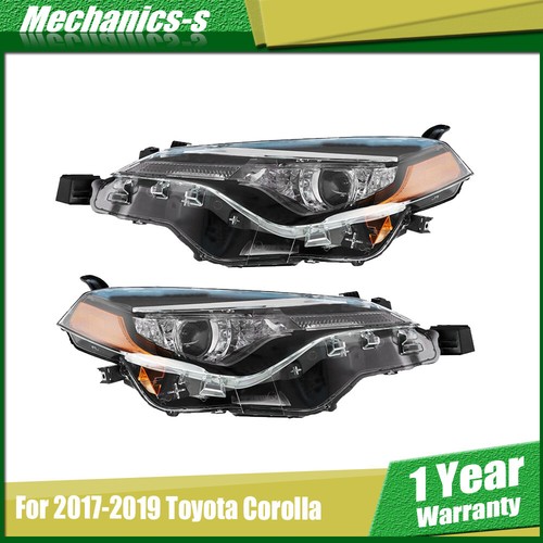 TO2502249 Headlights Headlamps For 2017-2019 Toyota Corolla L LE LH ...