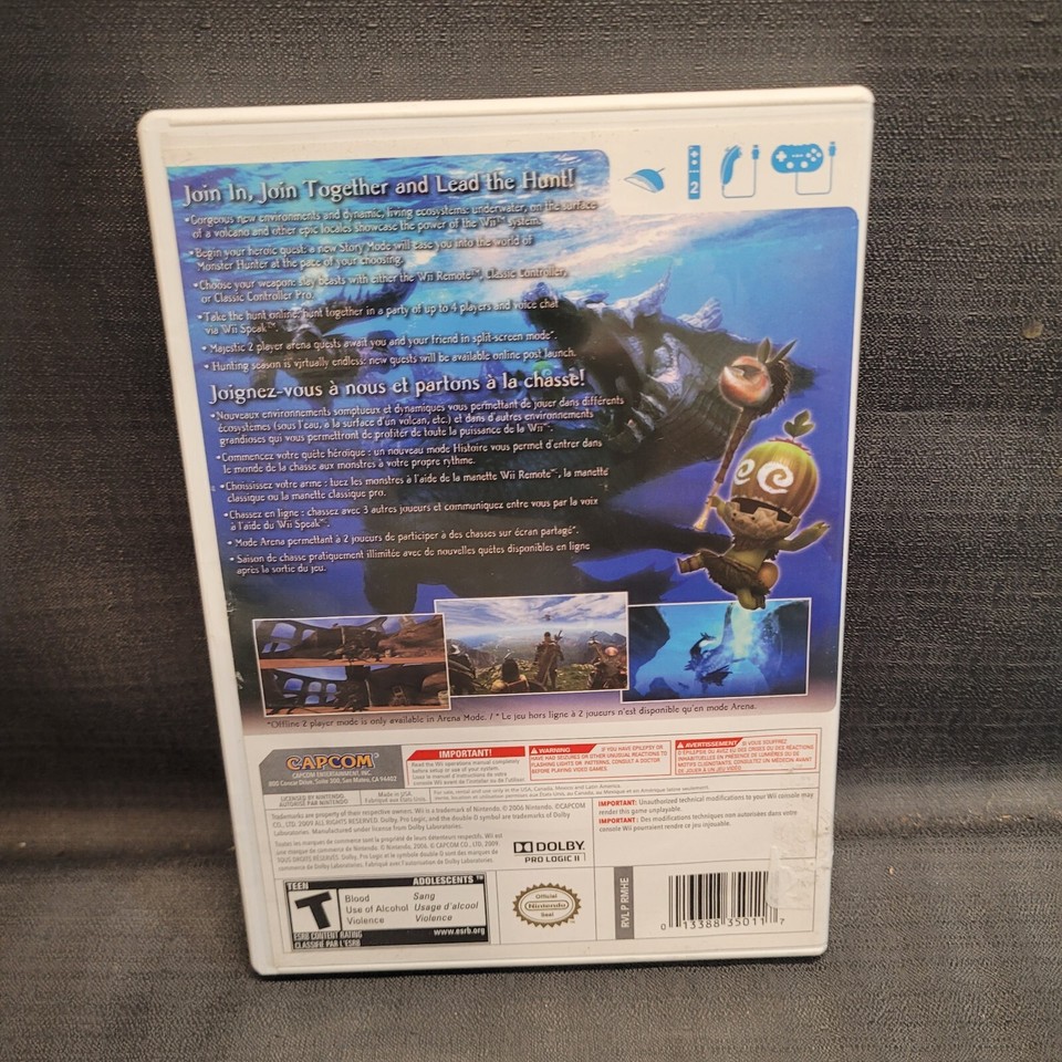 Monster Hunter Tri (Nintendo Wii, 2010) Video Game 13388350117 | eBay