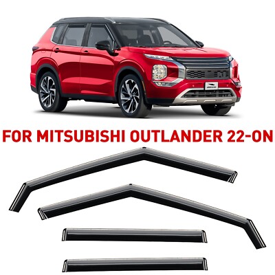 Rain Guards Vent Visors Shade for 2022-2025 Mitsubishi Outlander | eBay