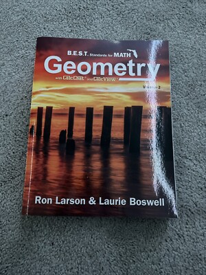 Florida's B.E.S.T Standards Math Geometry Volume 2 CalcView Larson | eBay