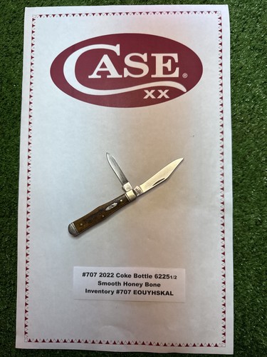#707 2022 Coke Bottle 6225.1/2 Smooth Honey Bone Case knife | eBay