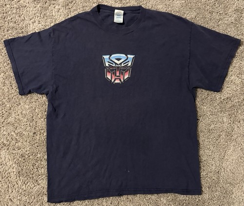 Vintage Transformers Delta Pro Weight Navy Autobot Logo T-Shirt L Short ...