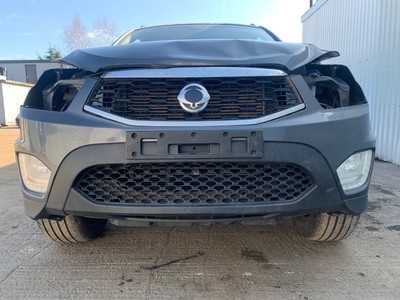 SSANGYONG MUSSO MK2 QJ 2013-2017 FRONT BUMPER MARBLE GREY ACM REQ LIGHT ...