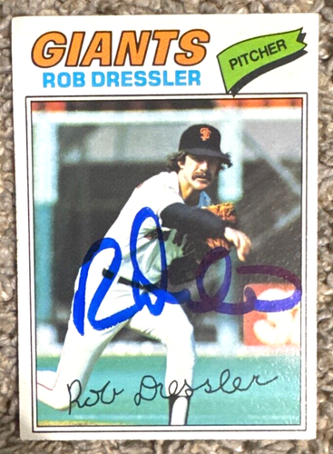 1977 Topps ROB DRESSLER Autographed Baseball Card #11 GIANTS | eBay