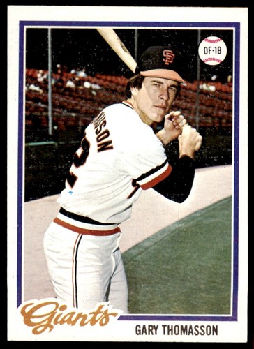 1978 TOPPS GARY THOMASSON 102 SAN FRANCISCO GIANTS #648 | eBay