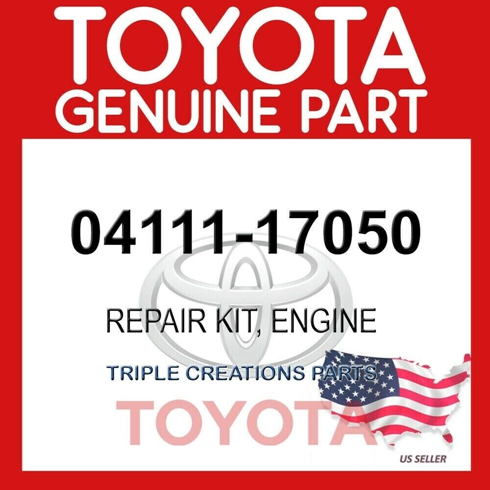 Genuine Toyota 04111-17050 Gasket Kit Engine Overhaul 0411117050 OEM | eBay