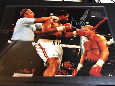 RAY MERCER Owned photo Coa SIGNED TOMMY MORRISON KO 8X10 BOXING PHOTO ...