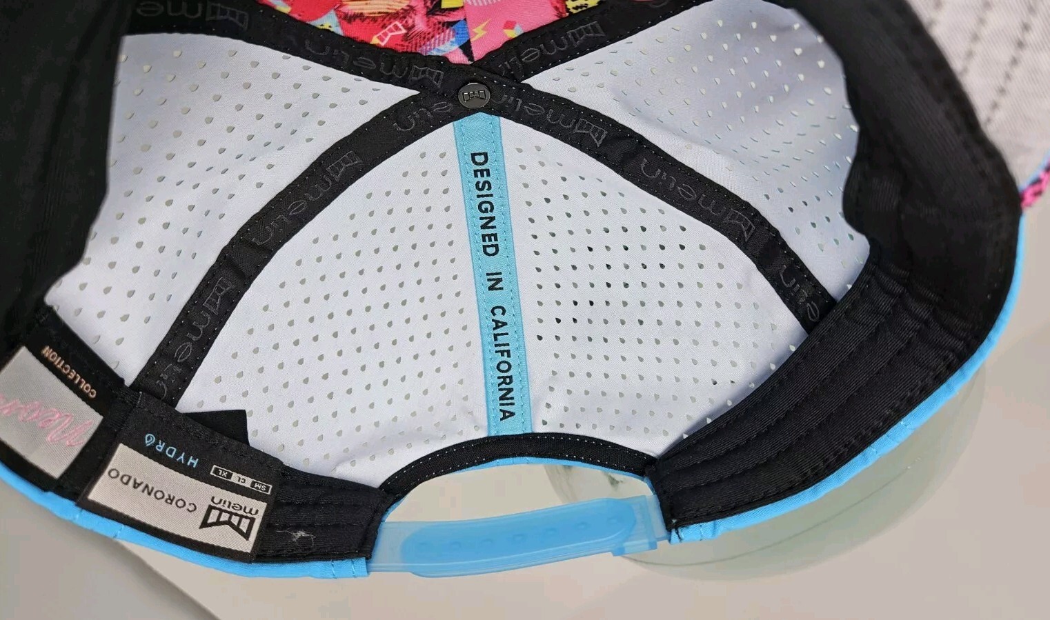 MELIN Coronado Hydro Neon Blue Neon Pink Hat Cap SnapBack NEW No Tags ...
