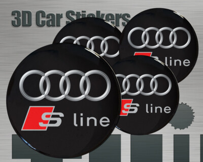 Wheel stickers Center Cap Logo Badge Wheel Trims Rims Decal Hubcaps 3D ...