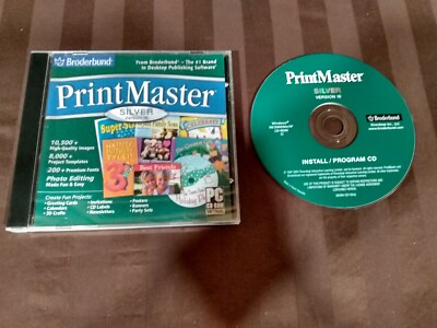 Print Master Silver Version 16 Broderbund PC CD-ROM 705381100089 | eBay