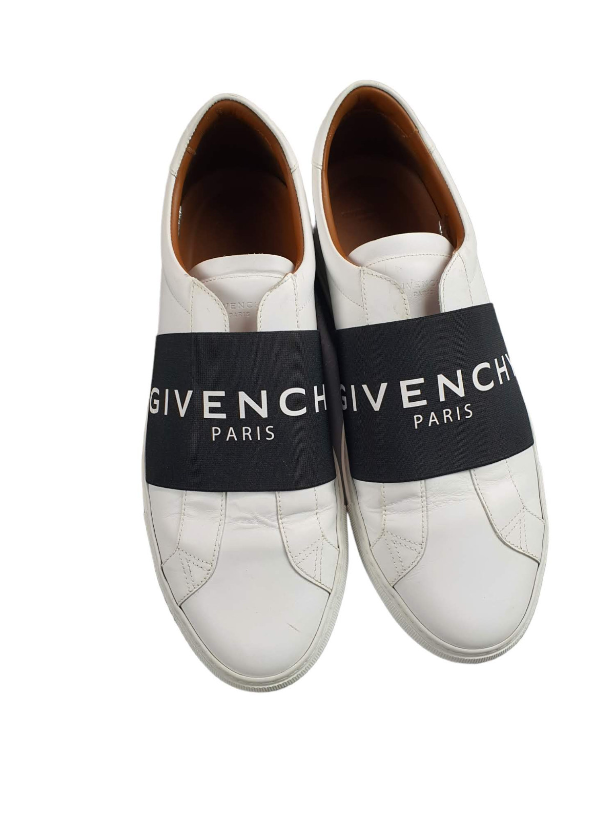 Givenchy White Leather Sneakers Spellout Slip On Size… - Gem