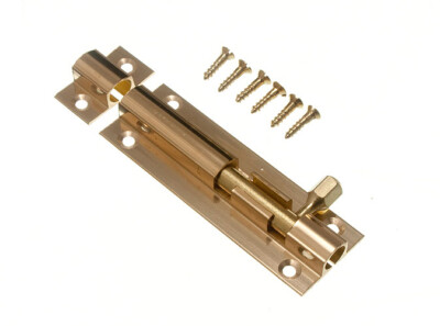 New Door Bolt Brass Privacy Latch Sliding Catch + Keeper 3 Inch 75mm ...