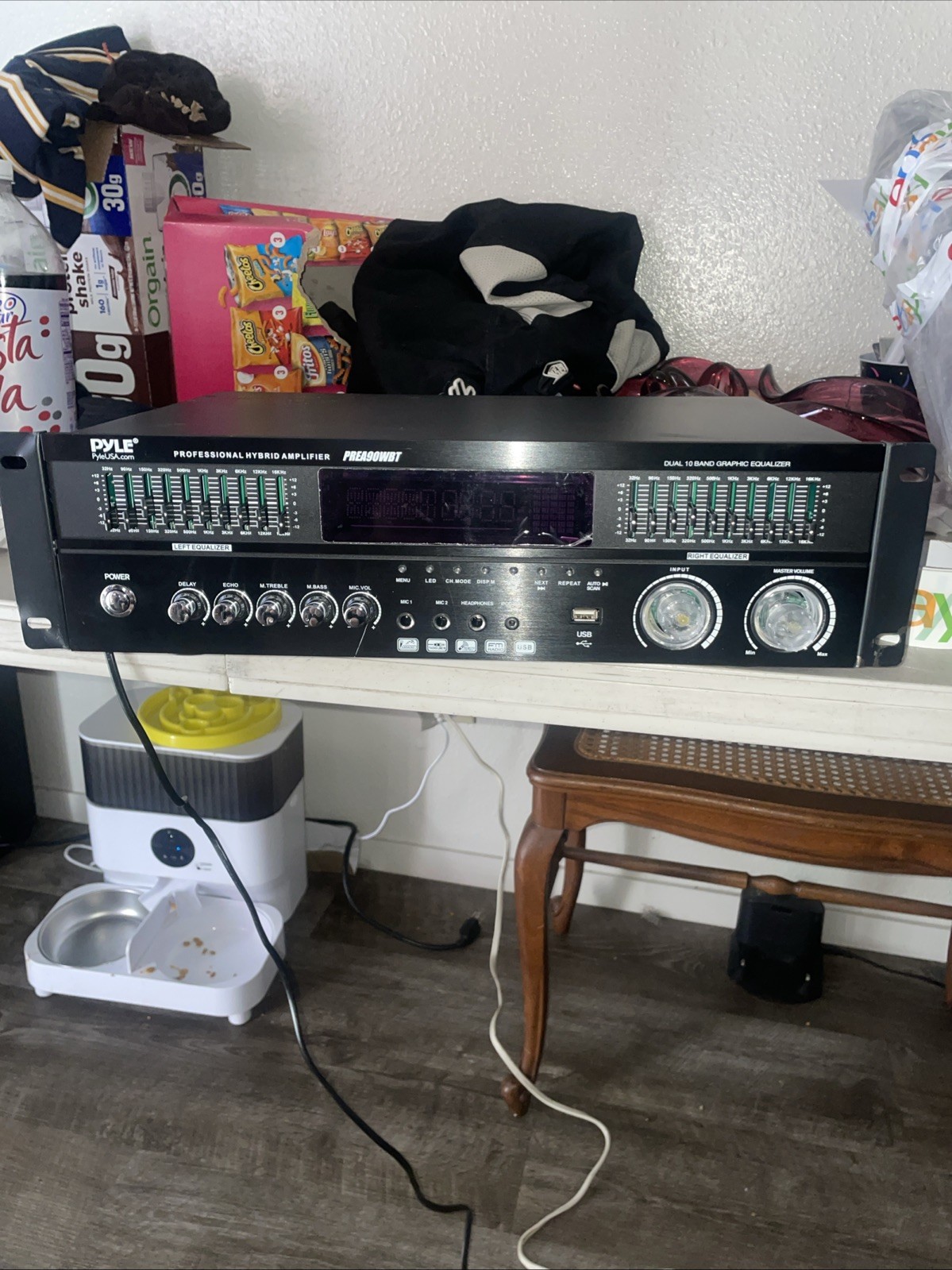Pyle 6-Channel Bluetooth Hybrid Home Amplifier For Parts Not Working ...