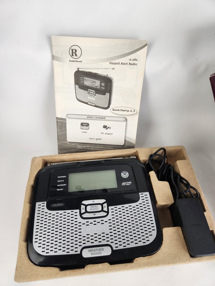 Radio Shack 12-262 Hazard Alert Weather Radio NOAA public Alert ...