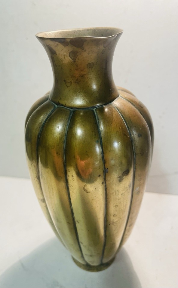 Chinese Brass Melon Vase C1920 | eBay UK