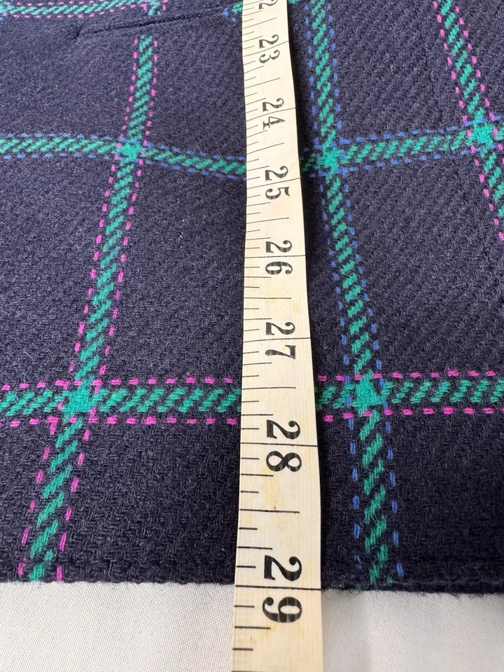 Women’s Vintage Miss Pendleton Sz 14 Virgin Wool Blazer USA Jewel Plaid ...