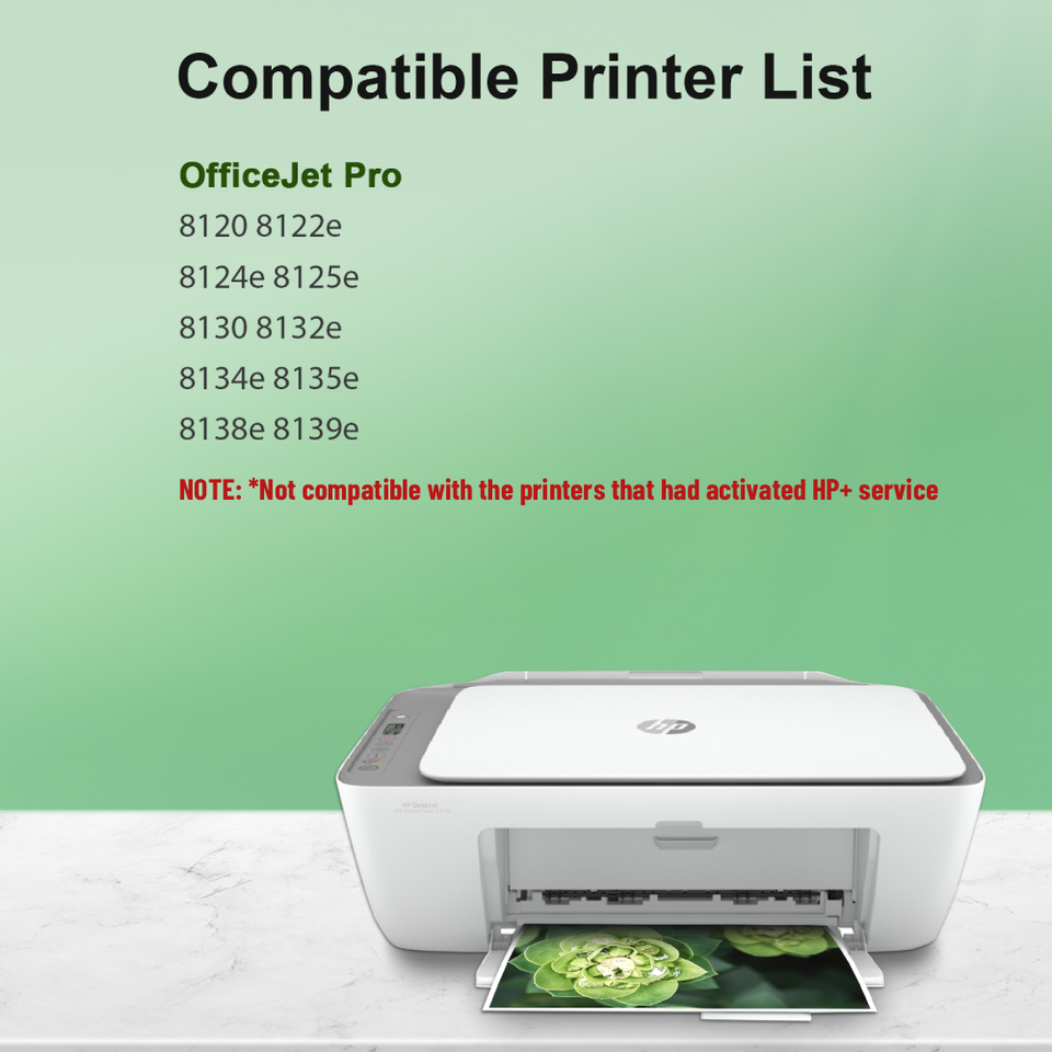 4 Pack Ink Compatible with HP 923e OfficeJet 8139e 8138e 8135e 8134e ...