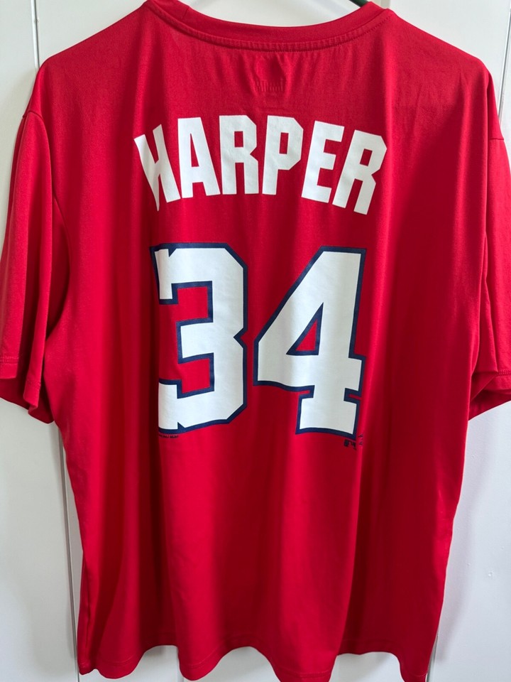 General Merchandise Washington Nationals Size XL S/S #34 Harper | eBay