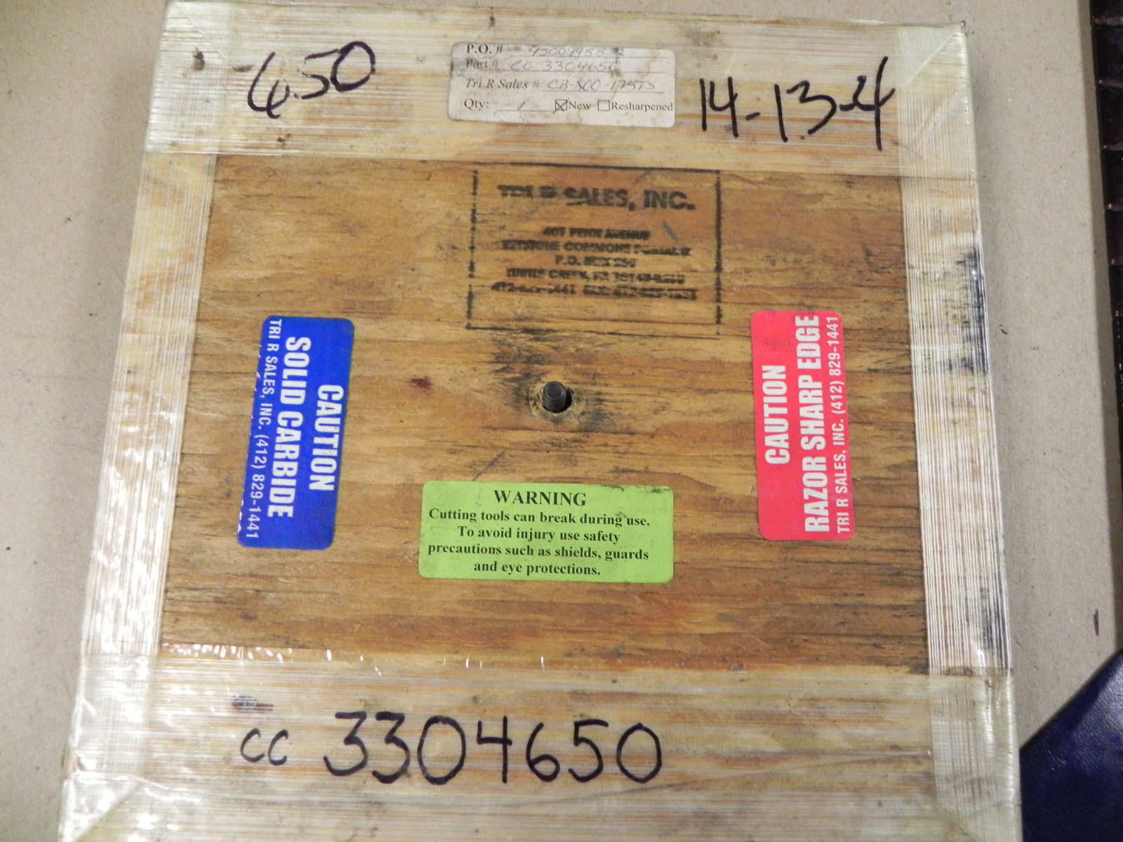 TRI R Sales Inc CC3304650 / CB-800-175TS Industrial Cutting Blade Saw ...