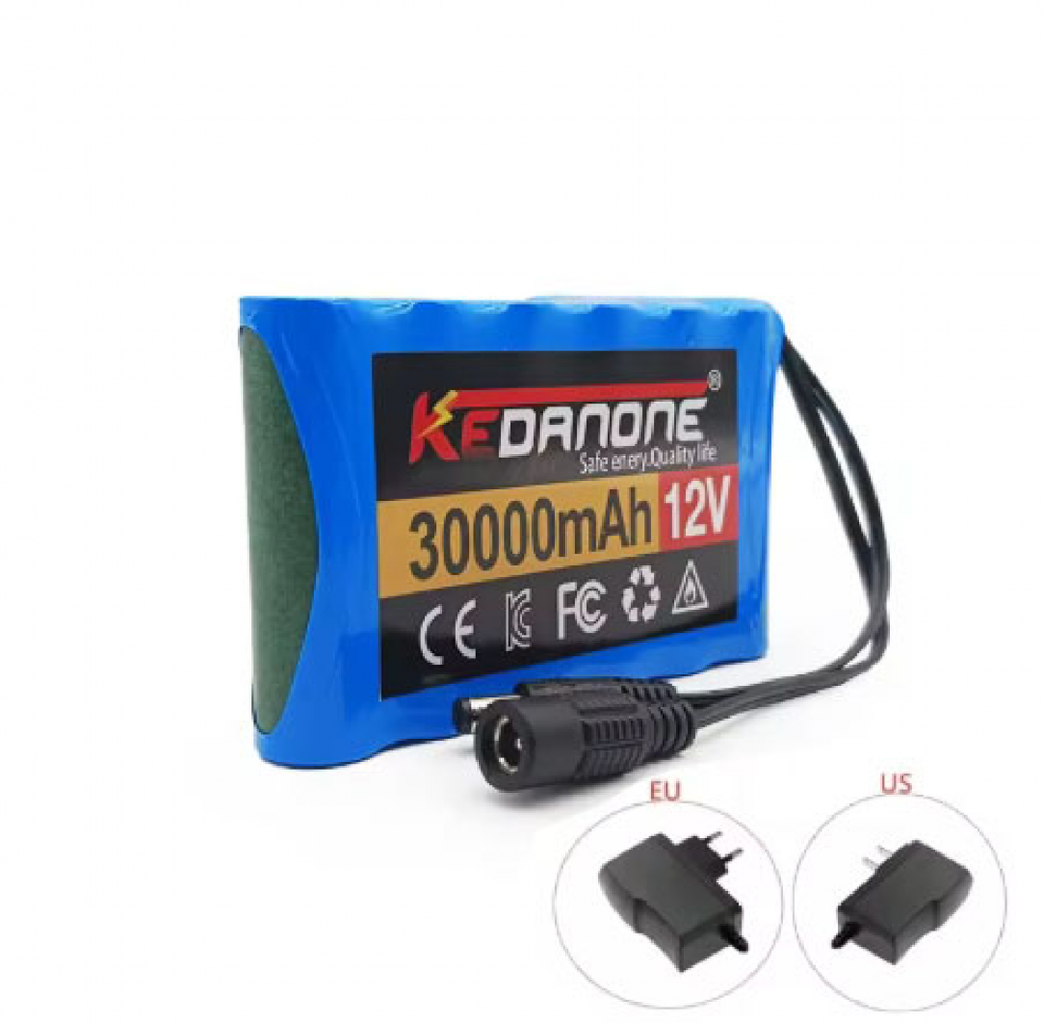 New 18650 3S2P 12V 30Ah Rechargeable Li-ion Battery Pack,for 12.6v CCTV ...