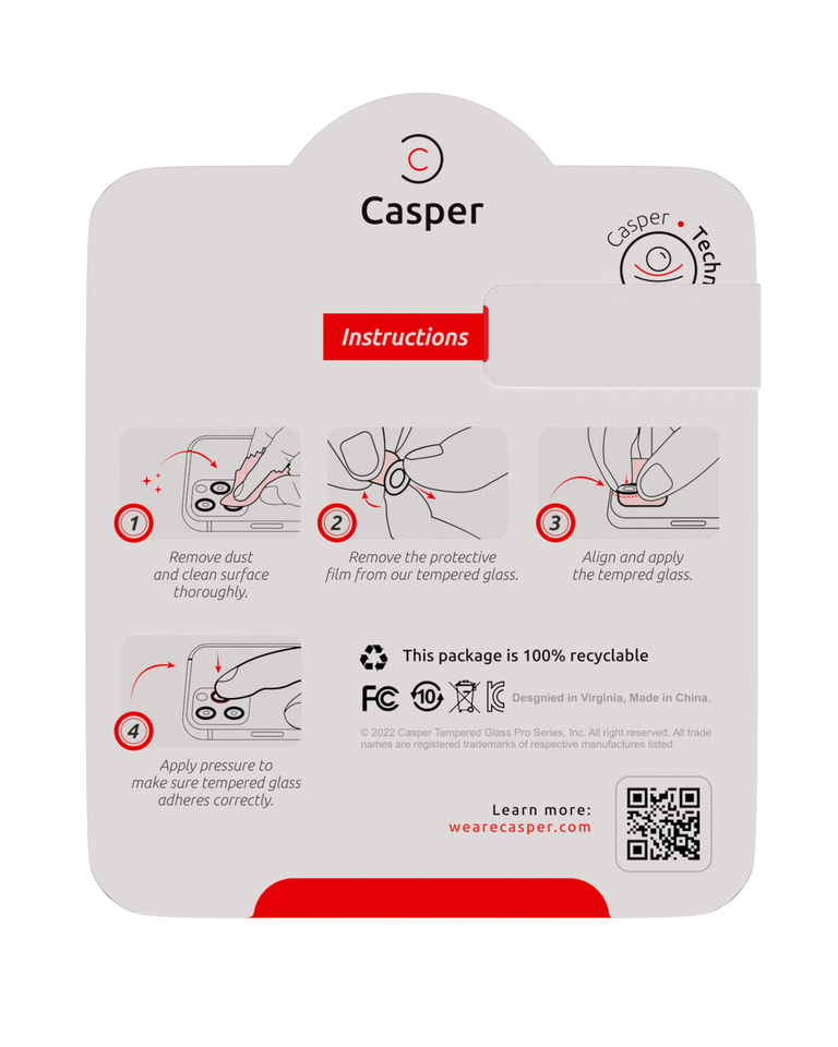 Casper Camera Lens Protector Compatible For iPhone 14 Pro/14 Pro Max ...