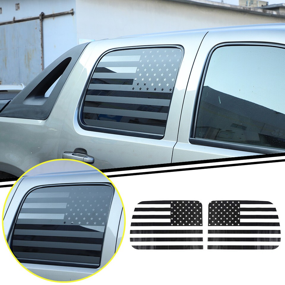 2X Rear Window Trim Sticker Decor For Chevrolet Avalanche 2007-2013 ...