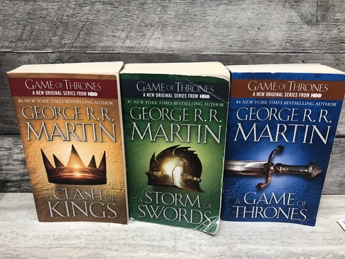 Lot Of 3 The Game Of Thrones Paperback Book Series By George R.R ...