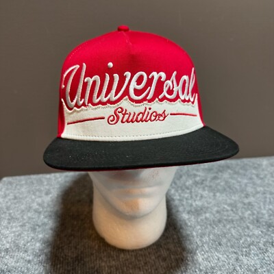 Universal Studios Hat Cap Adult Red Snapback Headwear Cotton ...