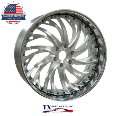 24x10" American Forged Wheels 3Piece Rims 6x139.7 / 6x5.5 True ...