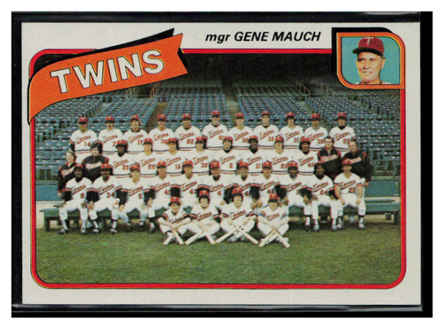1980 Topps #328 Minnesota Twins - Gene Mauch | eBay