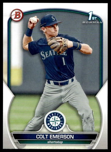 2023 Bowman Draft Colt Emerson #BD-42 Seattle Mariners (1st Bowman) | eBay
