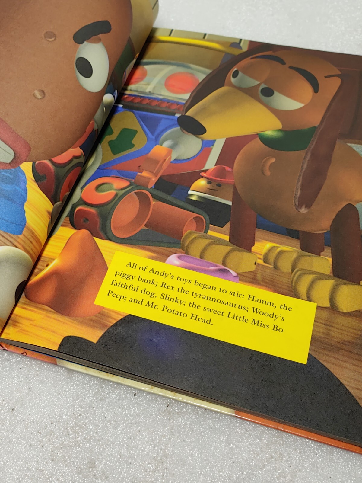 Walt Disney TOY STORY Storybook Hard Book 1996 Mouse Works Woody Buzz ...