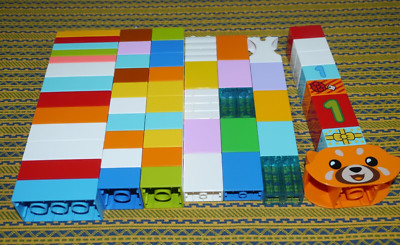 LEGO DUPLO Block Lot -Unique Color 2x4 2x2 2x1 tall painted mixed ...