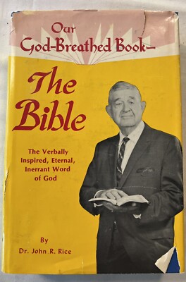 Our God-Breathed Book : The Bible by John R. Rice (1969 Hardcover) | eBay