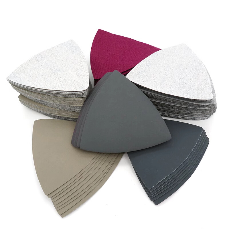 Wet & Dry Triangle Sandpaper Discs 60~10000 Grit 996A Flocked Sanding ...