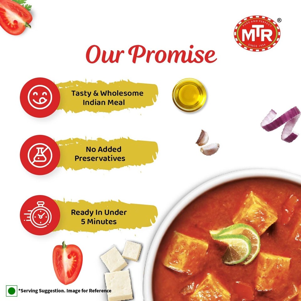 MTR Minute Meals Ready To Eat - Paneer Tikka Masala 300g (Pack of 6 ...